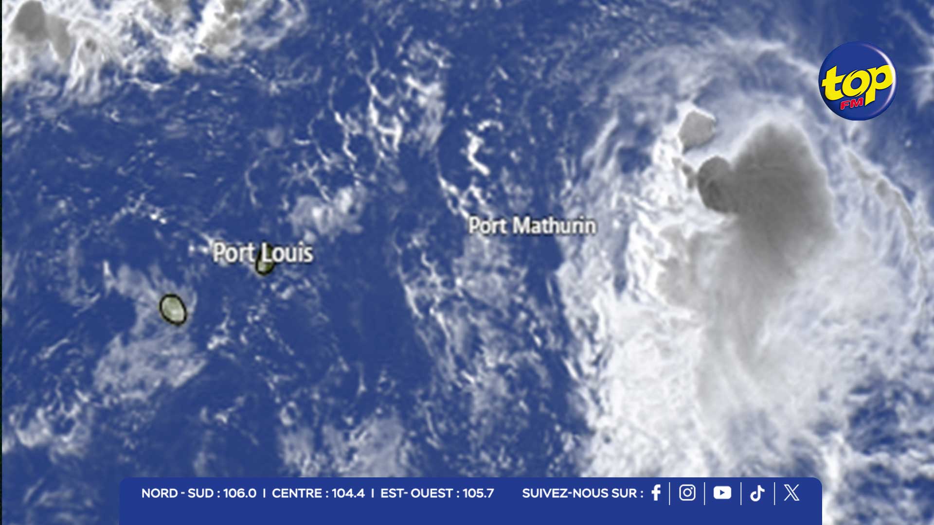 Cyclone Dudzai : Alerte de niveau 1 maintenue à Rodrigues | TOP FM ...